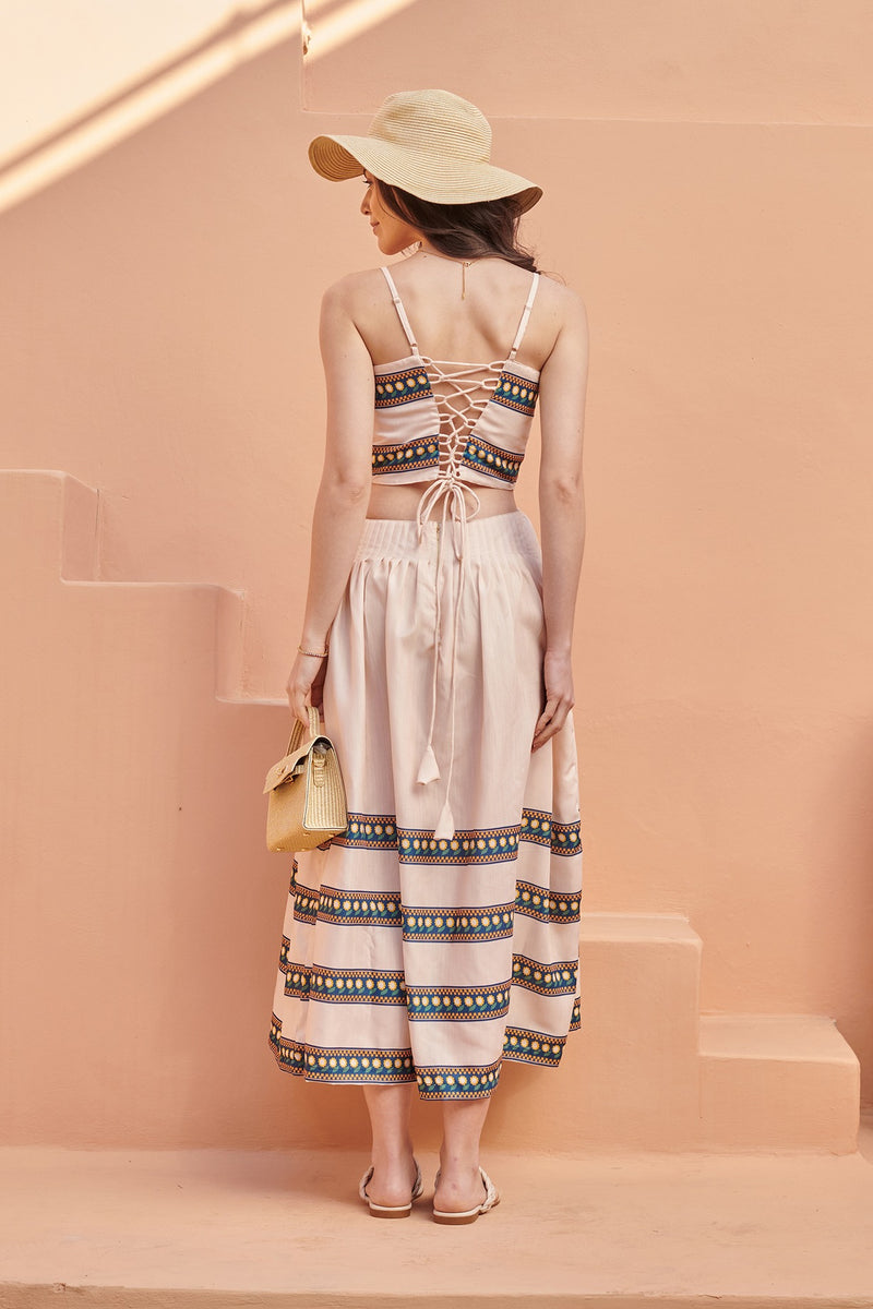 White Sand Criss-Cross Back Dress – Pasha India