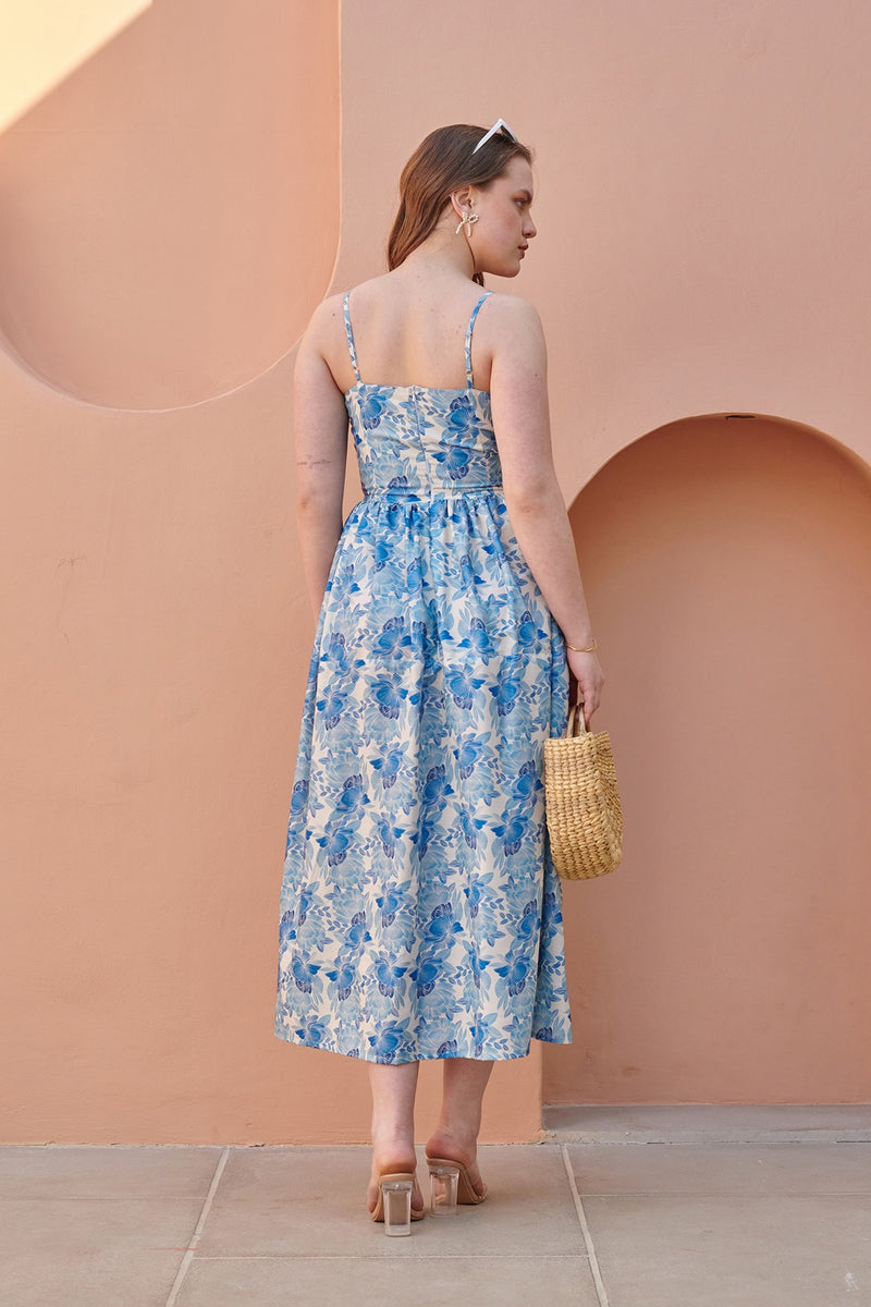 Seashell Cream Corset Midi Dress – Pasha India