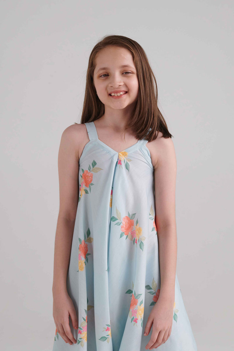 Baby Blue Palazzo Jumpsuit Kids – Pasha India