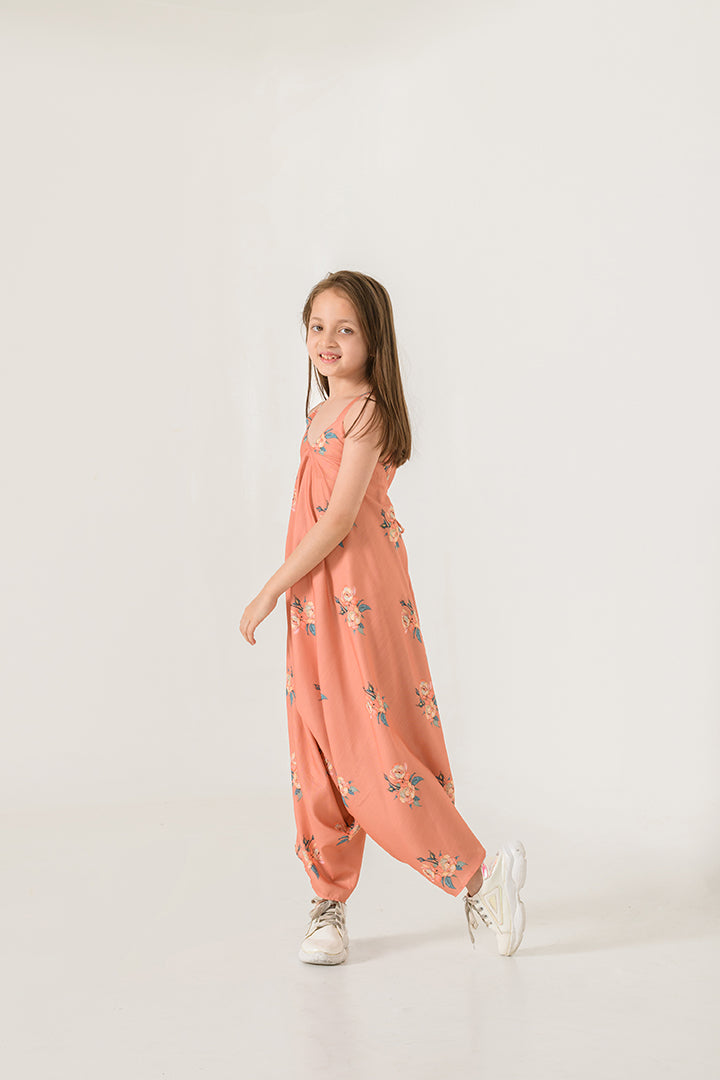 Scarlet Orange Palazzo Jumpsuit Kids – Pasha India