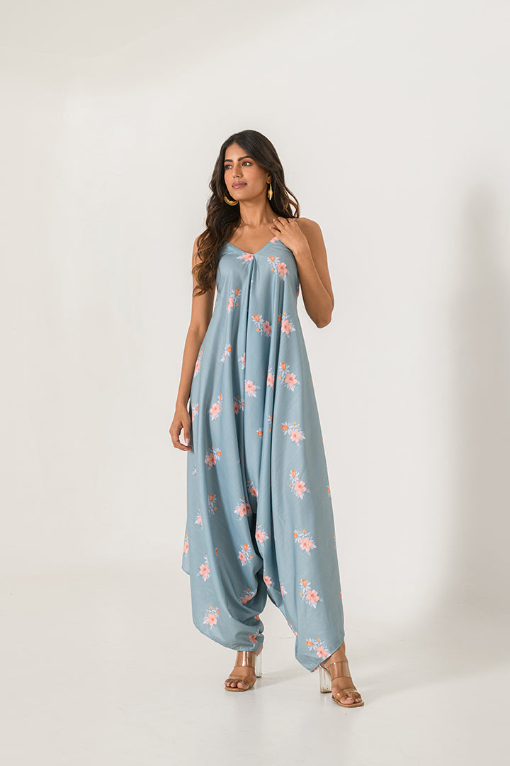 Aqua Green Palazzo Jumpsuit – Pasha India